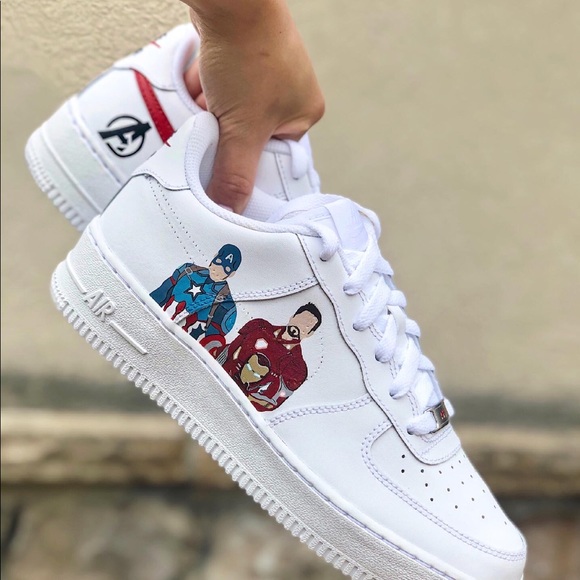 Nike | Shoes | Custom Painted Marvel Avengers Nike Air Force S | Poshmark